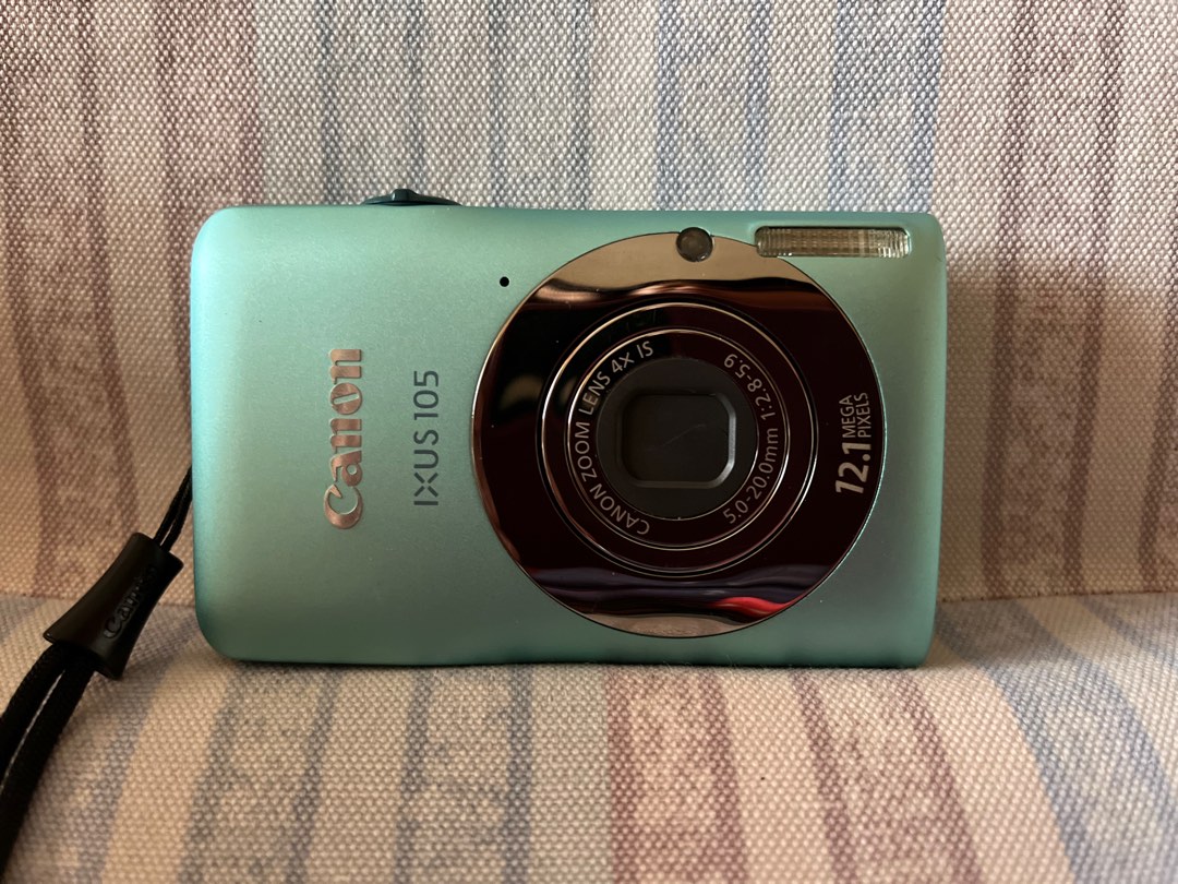 SALE CANON IXUS 105 CAMERA MINT GREEN, Photography, Cameras on Carousell