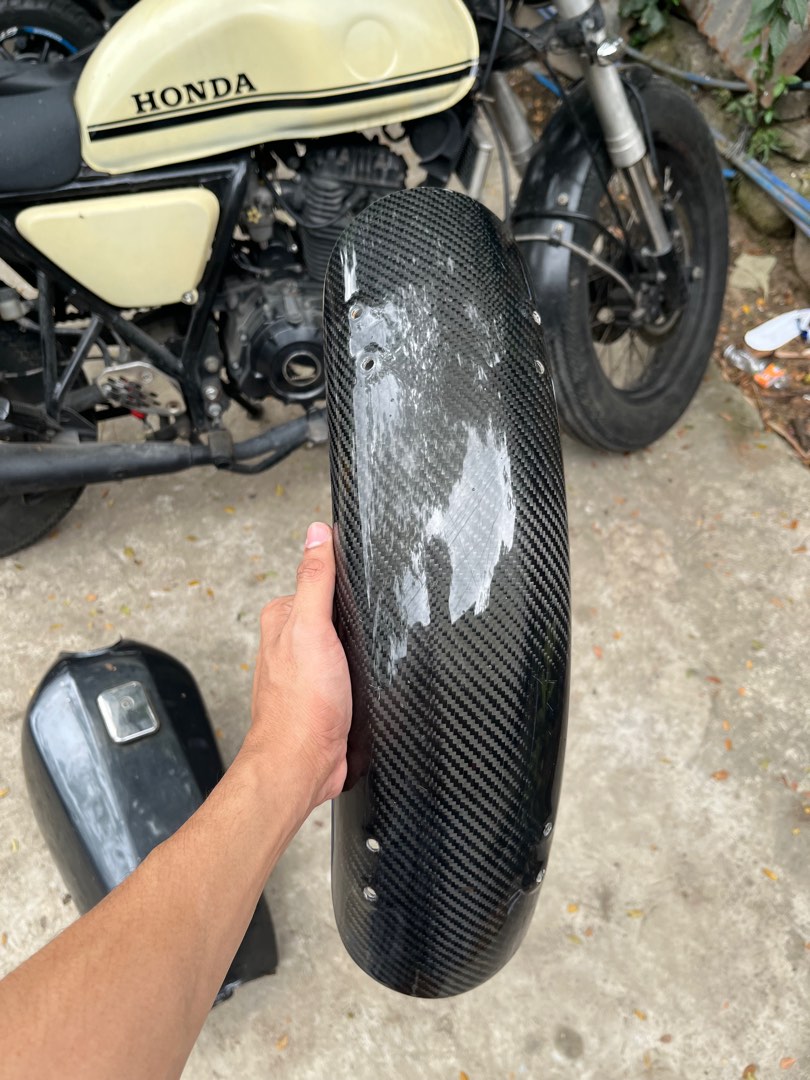 Carbon Fender Rusi Classic 250, Cafe 400, etc, Motorbikes, Motorbike ...