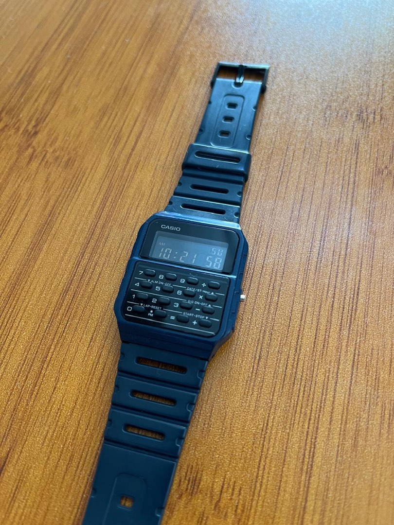 casio ca53w calculator blue, Fesyen Pria, Jam Tangan di Carousell
