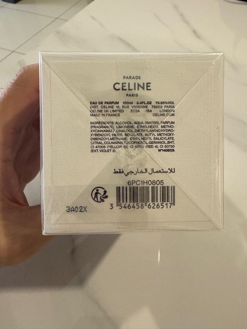 Celine - Parade Eau De Parfume 100ml, Luxury, Accessories on Carousell