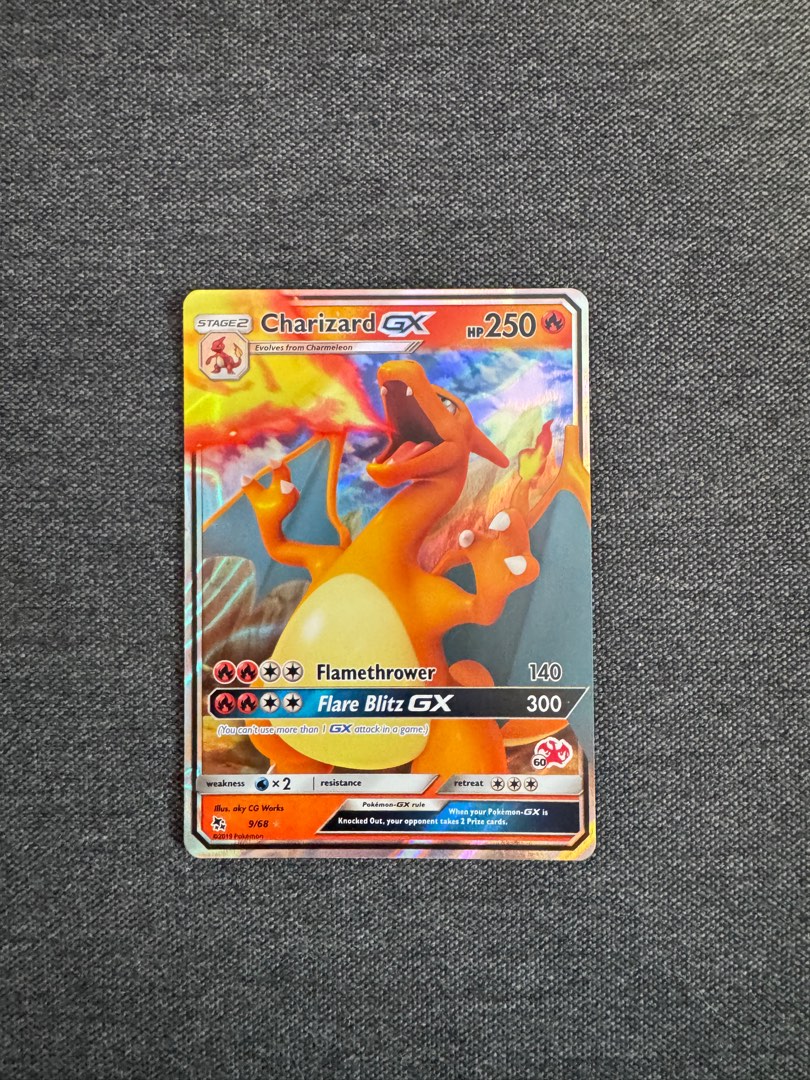 Charizard GX - 9/68 (#60 Charizard Stamped) - Battle Academy (BTA ...