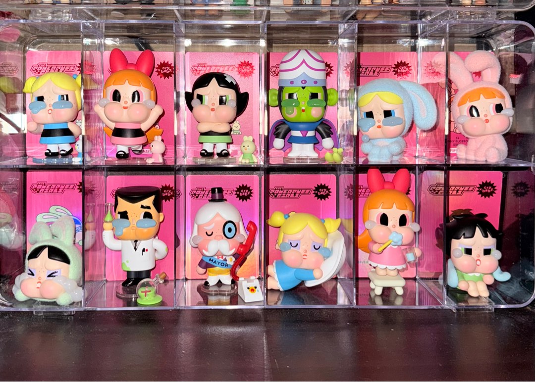 Cry Baby x The Power Puff Girls Complete Set with Acrylic Case, Hobbies ...