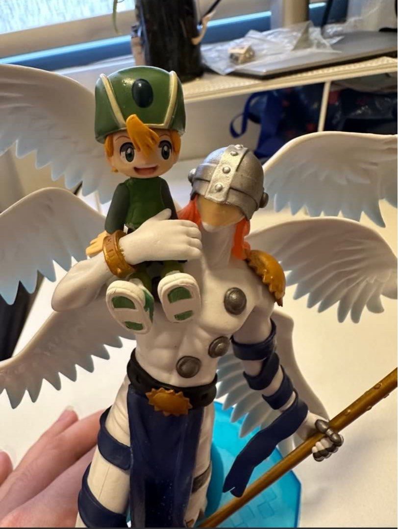 Digimon Angemon with Patamon and Takeru Action Figure (20cm), Hobbies ...