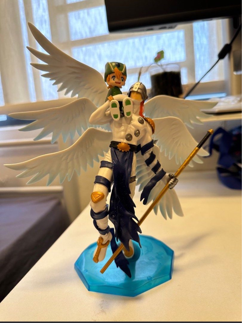 Digimon Angemon with Patamon and Takeru Action Figure (20cm), Hobbies ...
