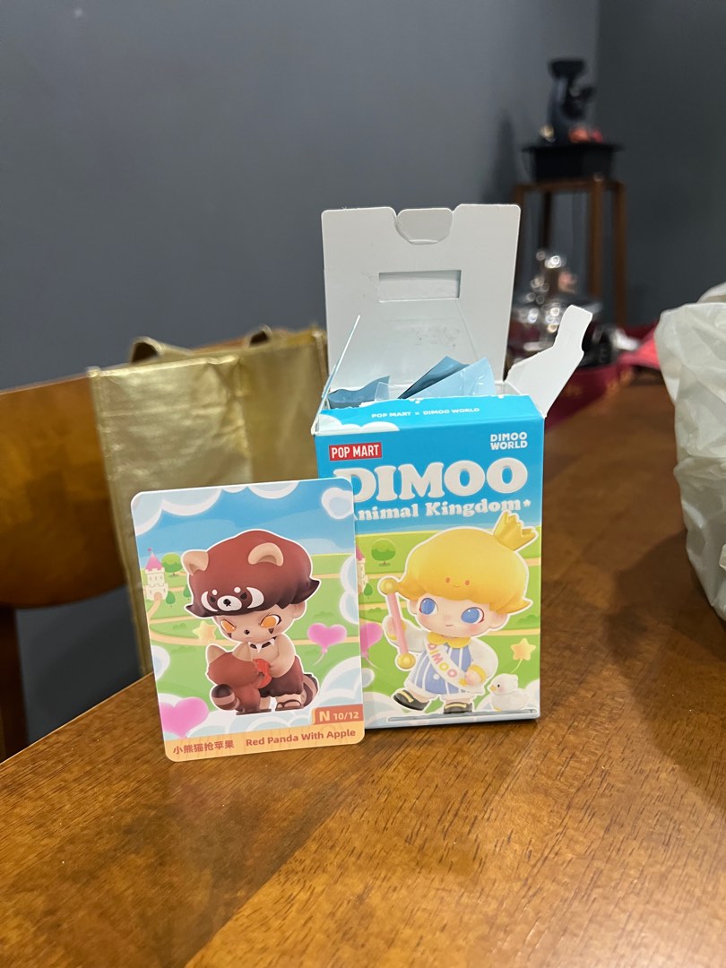 Dimoo animal kingdom（red panda with apple）, Hobbies & Toys, Toys ...