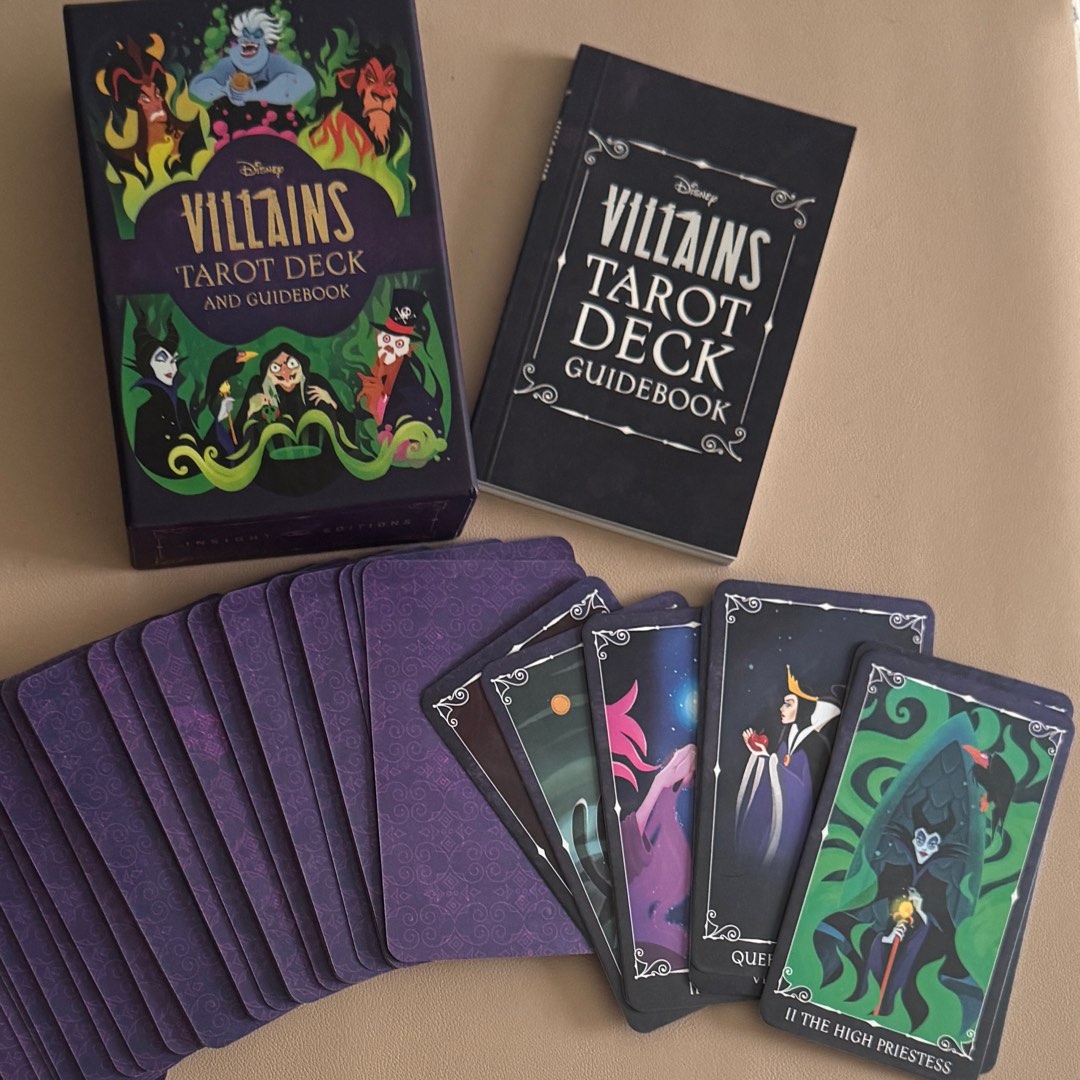 Disney Villains Tarot Deck and Guidebook, Everything Else on Carousell