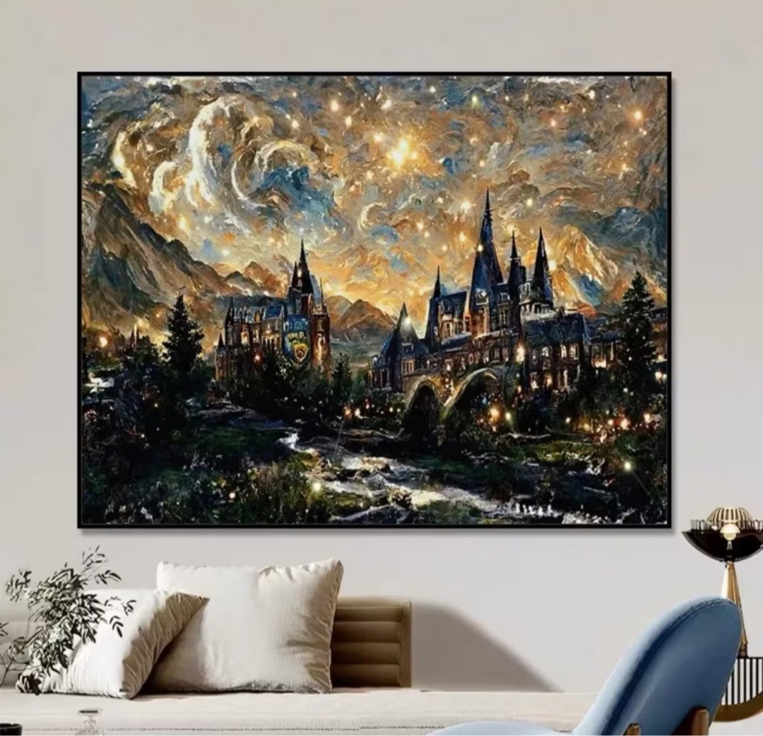 DIY Paint by Numbers Kit - Harry Potter Hogwarts, Hobbies & Toys ...