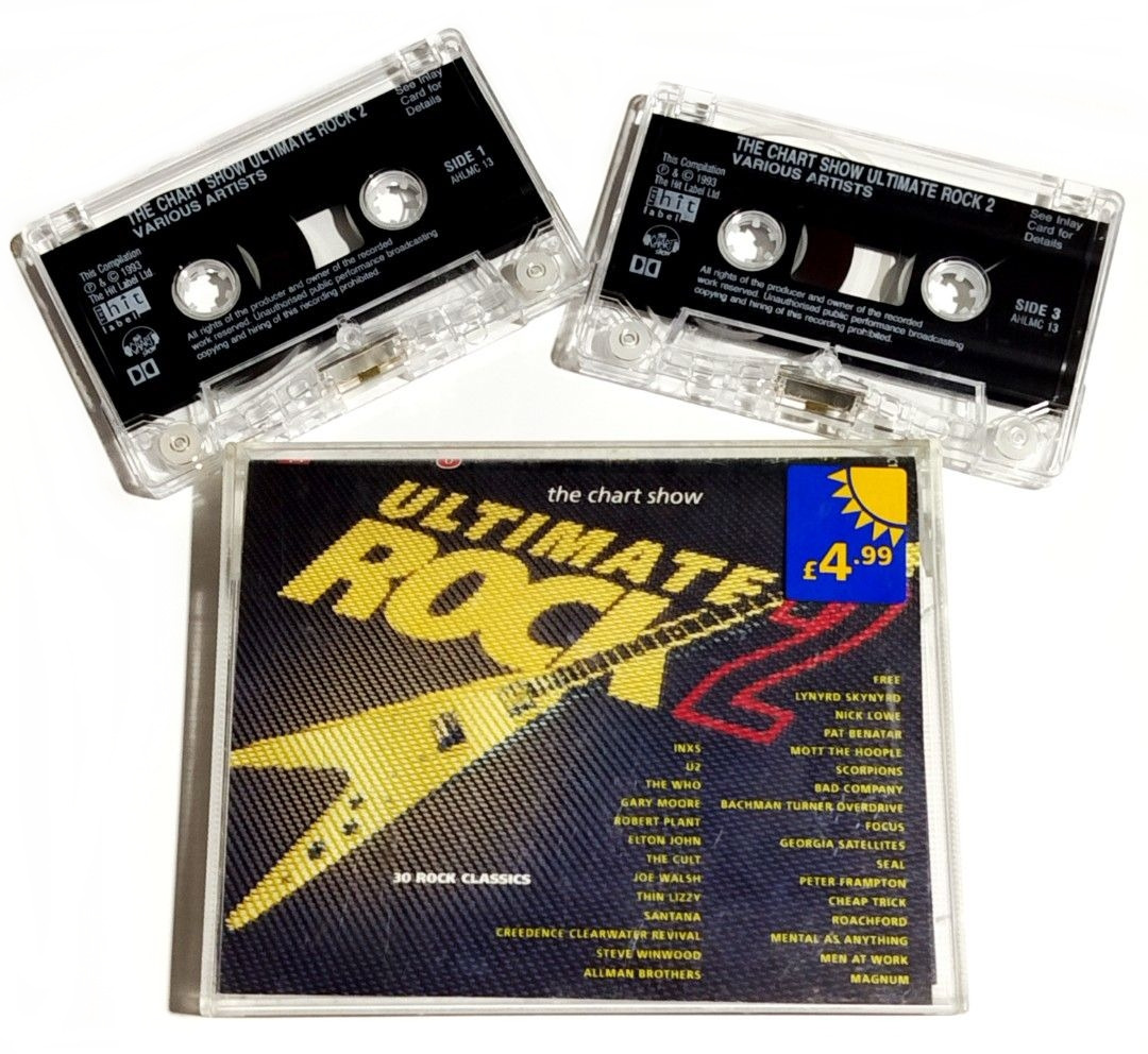 DOUBLE CASSETTE THE CHART SHOW ULTIMATE ROCK 2 / KASET, Hobbies & Toys ...