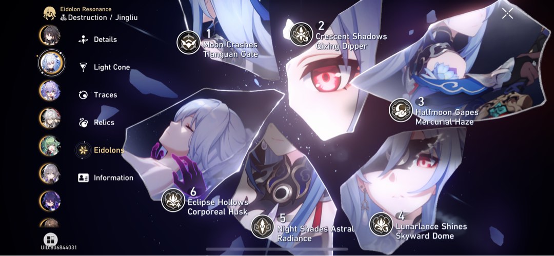 E6 JingLiu with E4 Bronya and 110 pulls, Honkai Star Rail/Hsr account ...