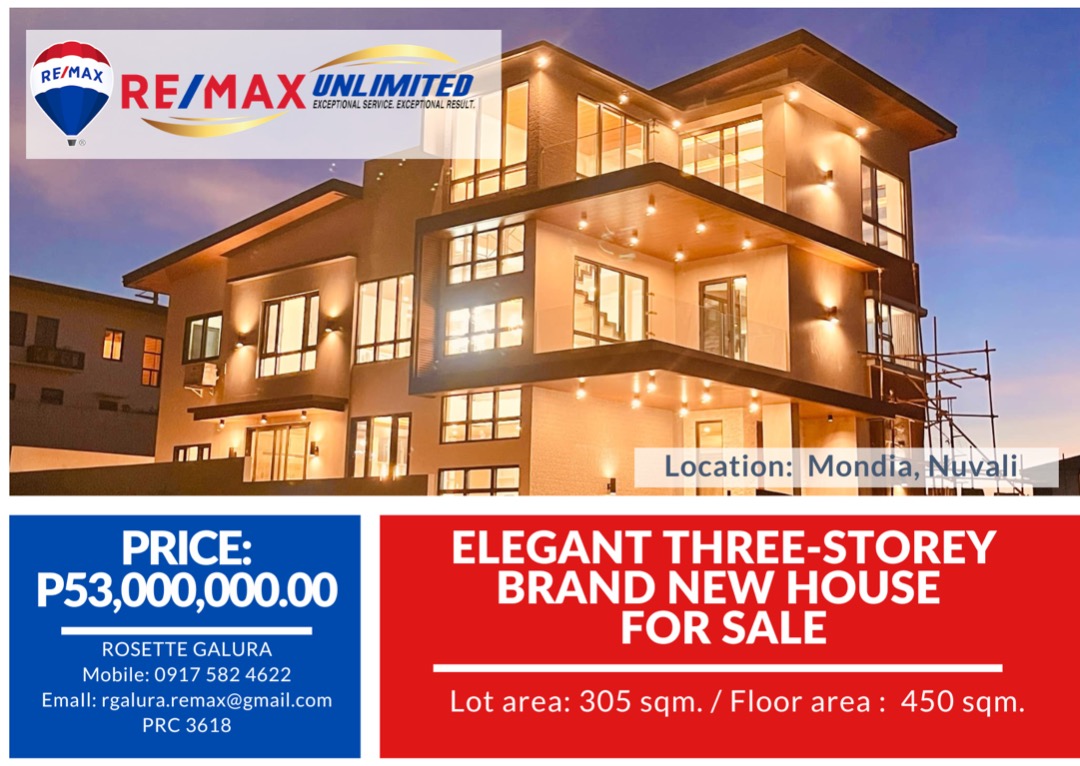 Elegant Three-Storey Brand New House in Mondia, Nuvali, Property, For ...