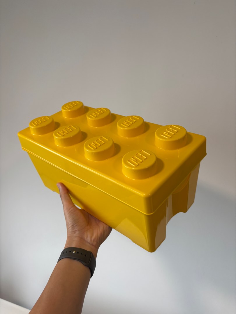 Empty lego storage box yellow large container, Hobbies & Toys, Toys ...
