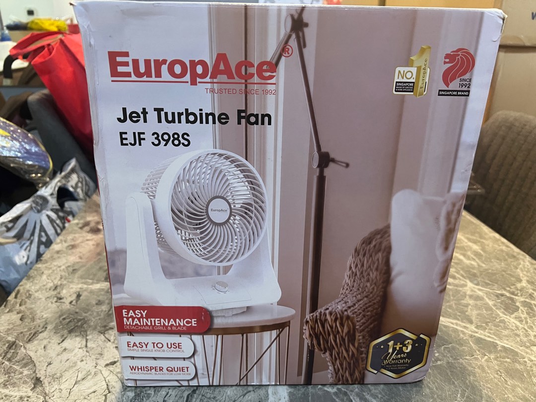 EuropAce EJF 398S Jet Turbine Fan, Furniture & Home Living, Lighting ...
