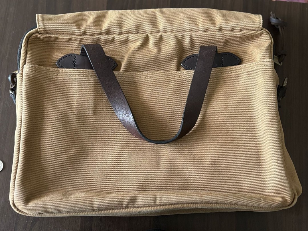 Filson Rugged Twill Briefcase, Men's Fashion, Bags, Briefcases on Carousell
