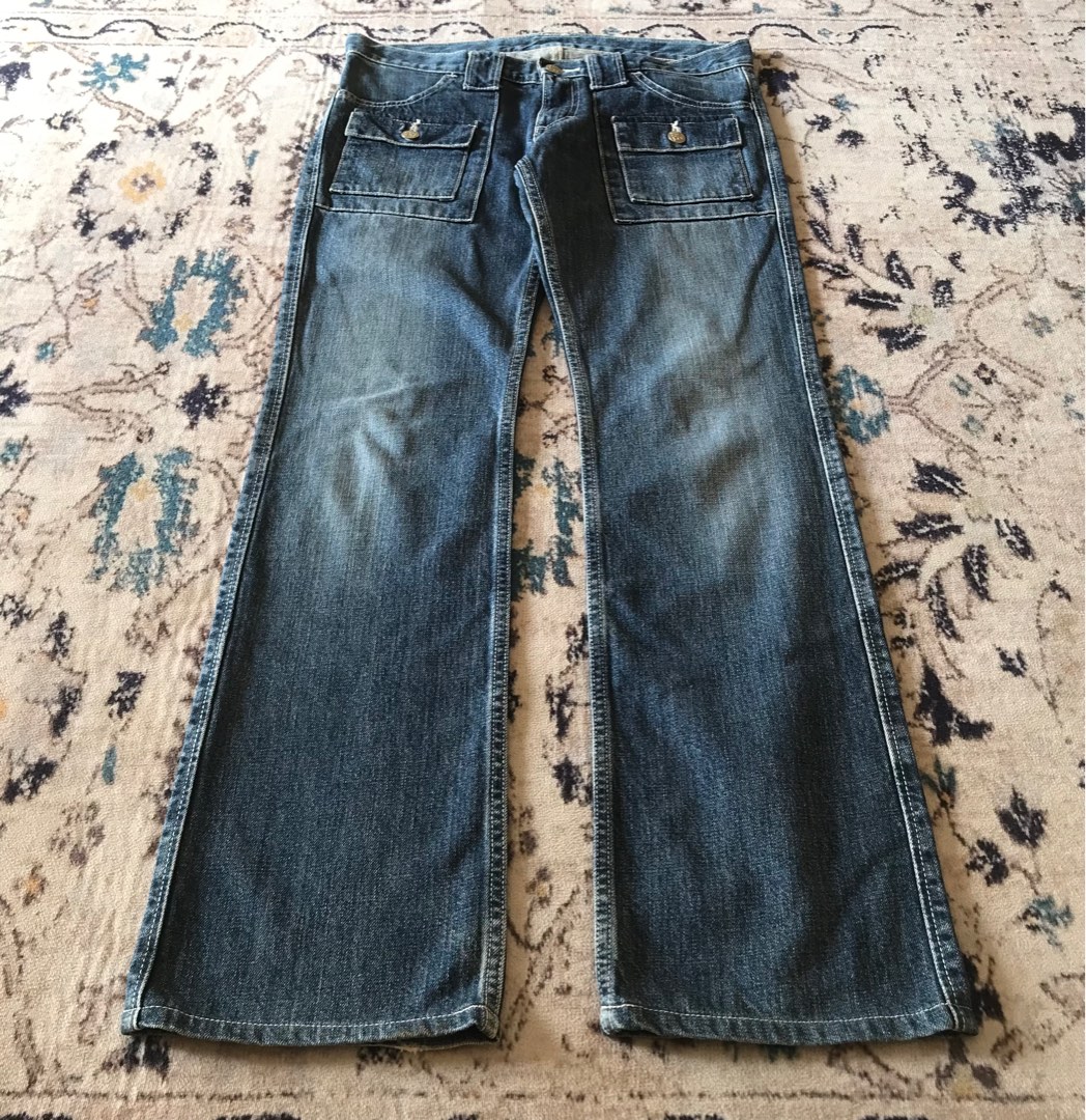 Flare jeans Lee japan vtg not tornadomart hysteric glamour, Fesyen Pria ...