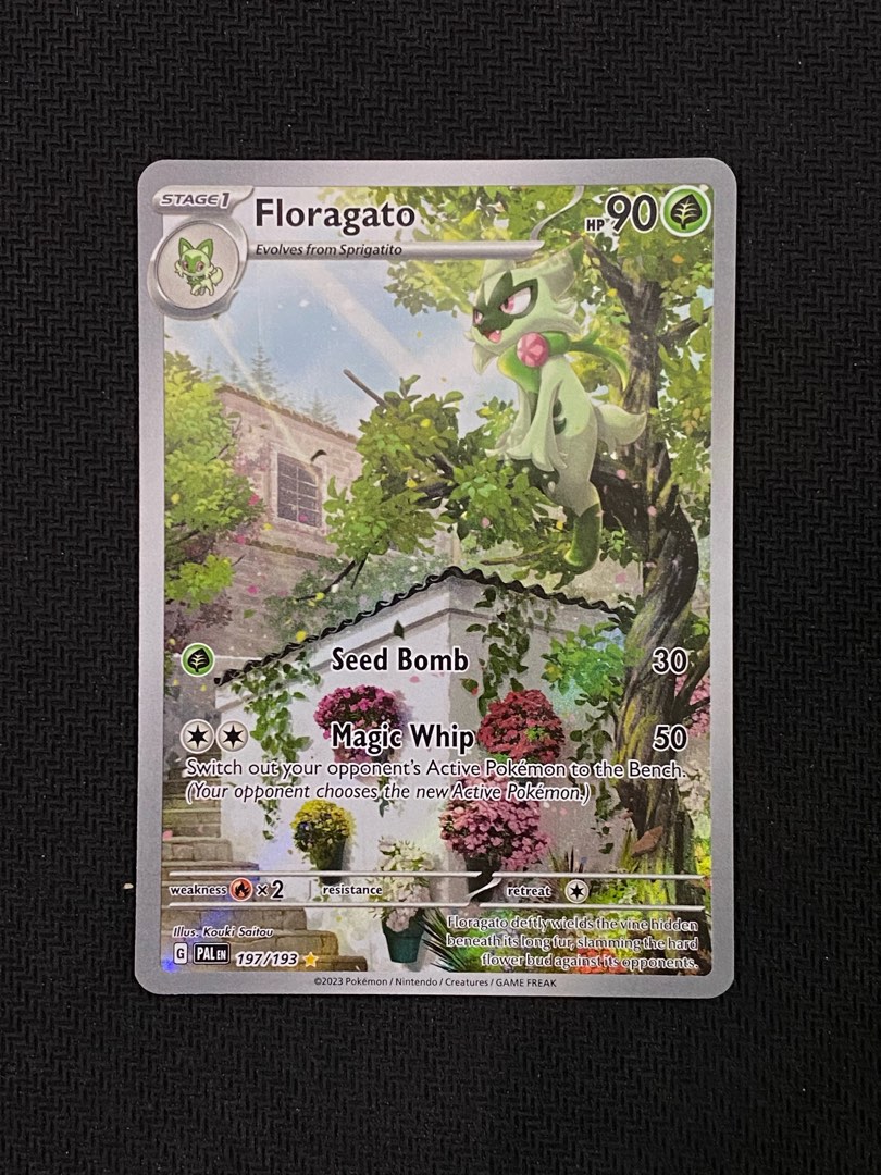 Floragato - 197/192 - Illustration Rare - Pokemon Scarlet & Violet ...