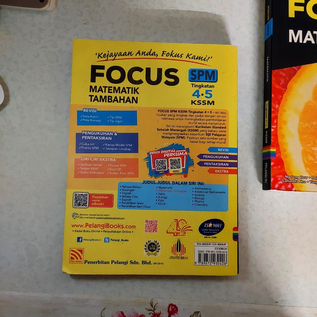 Focus addmath tingkatan 4&5, Hobbies & Toys, Books & Magazines ...