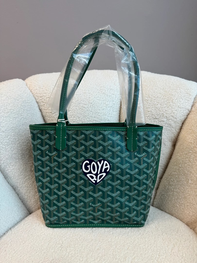 Goyard Mini Anjou Green with Heart, Women's Fashion, Bags & Wallets ...