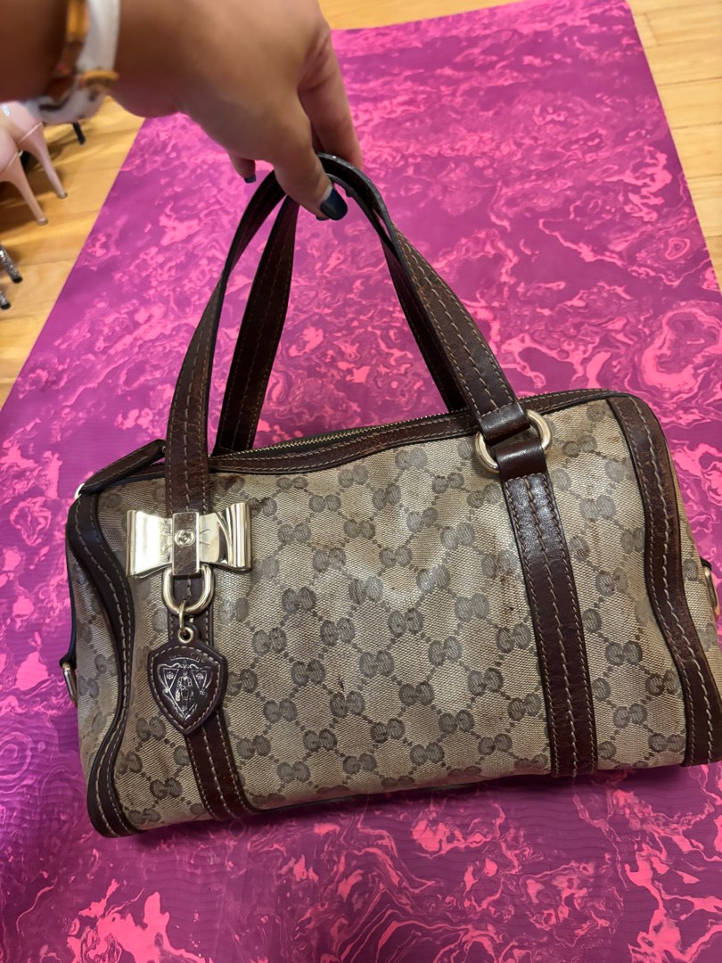 Gucci Mini Boston, Women's Fashion, Bags & Wallets, Tote Bags on Carousell