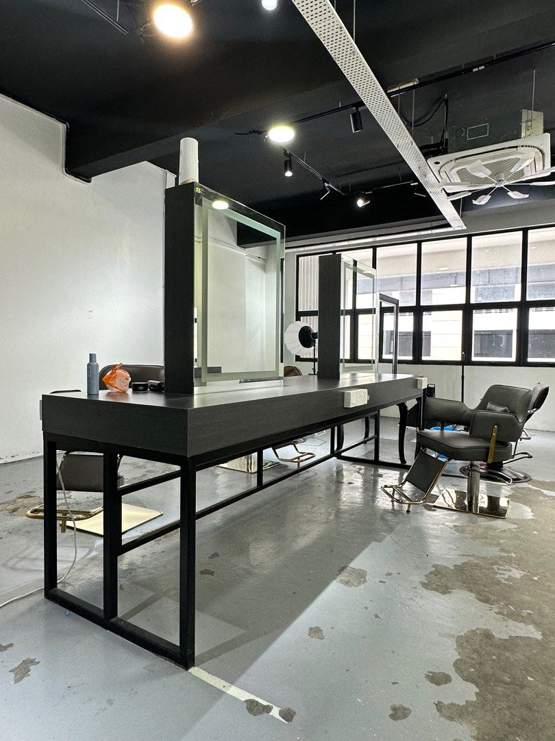Hair Salon Mirror Table, Furniture & Home Living, Furniture, Tables ...