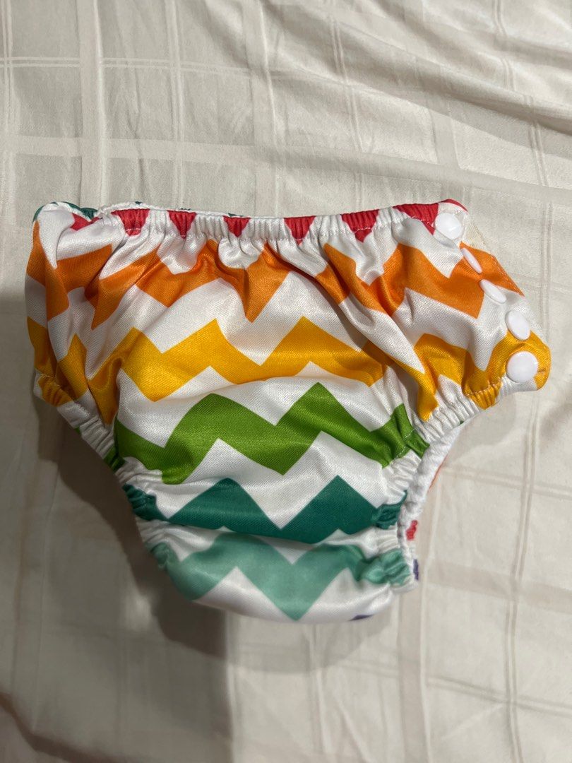 Happy Fish Swim Diaper Snuglyfit, Babies & Kids, Bathing & Changing ...
