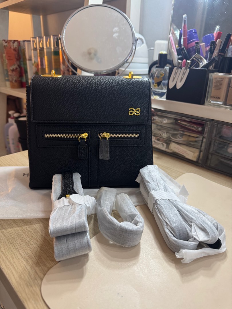 House of Little Bunny Mini Clara in black HOLB, Women's Fashion, Bags ...