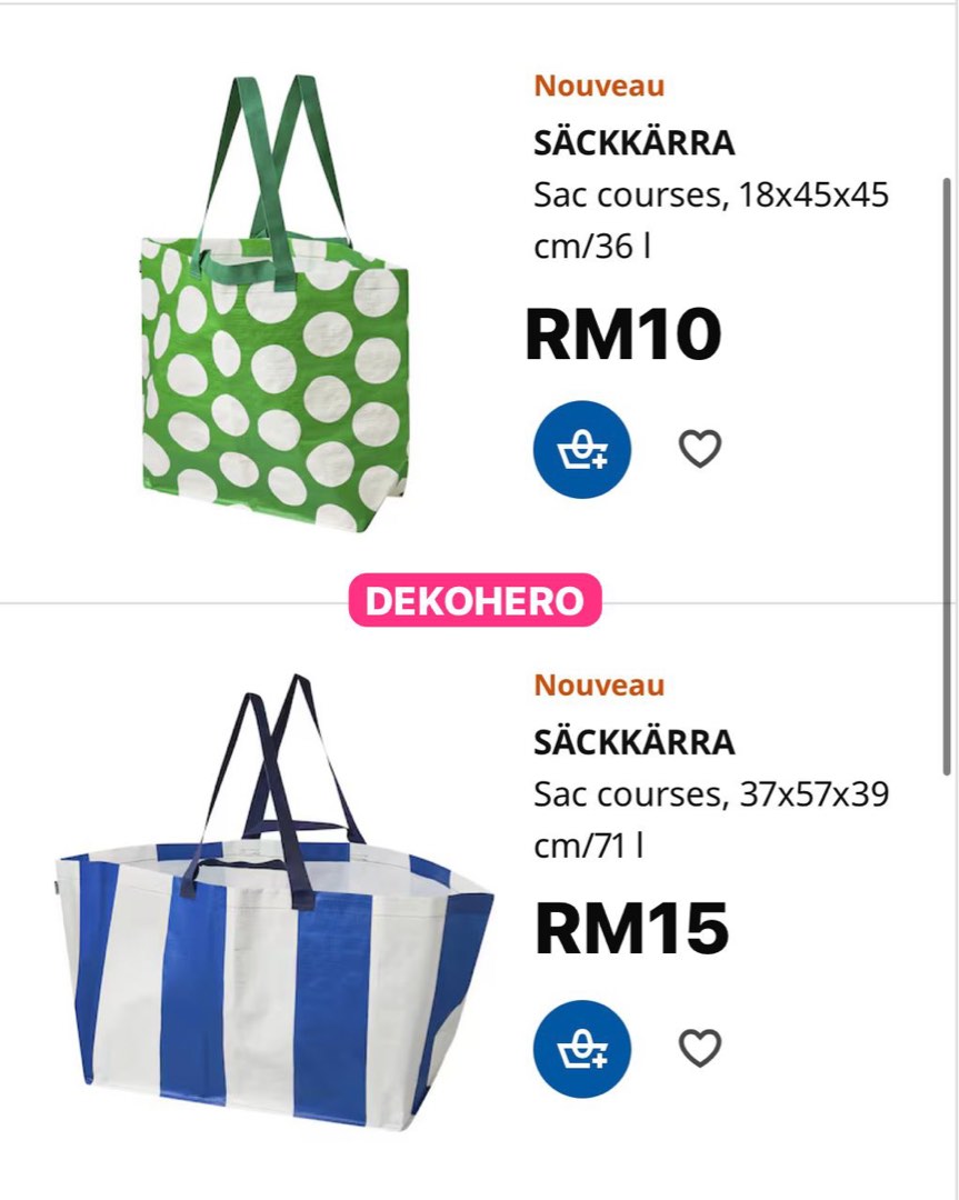 IKEA bag sackkarra LIMITED EDITION, Women's Fashion, Bags & Wallets ...
