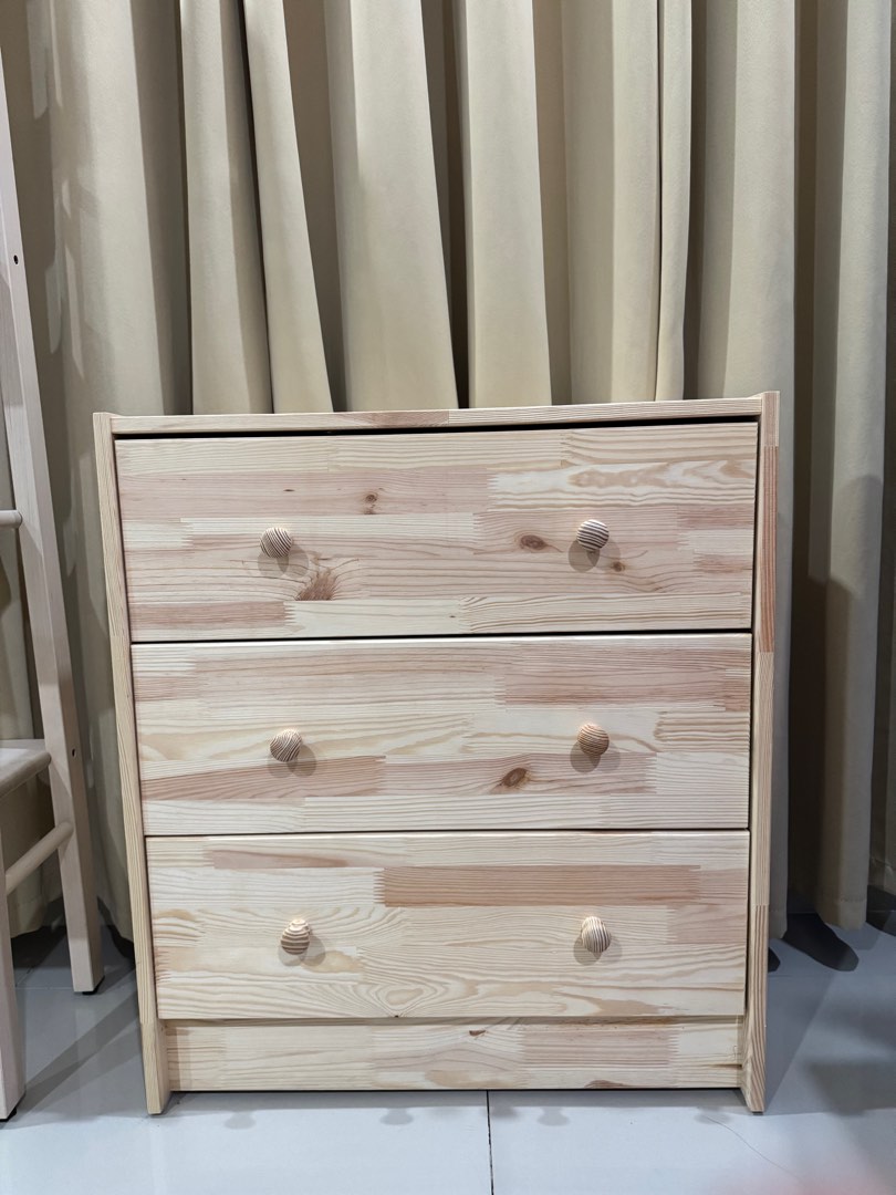 IKEA RAST 3-DRAWER CHEST, Furniture & Home Living, Furniture, Shelves ...