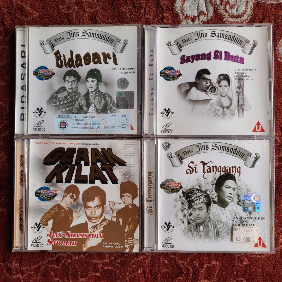 Jins Shamsudin Classic Malay Movie VCD (RM 20 EACH) Sarimah / Dayang ...