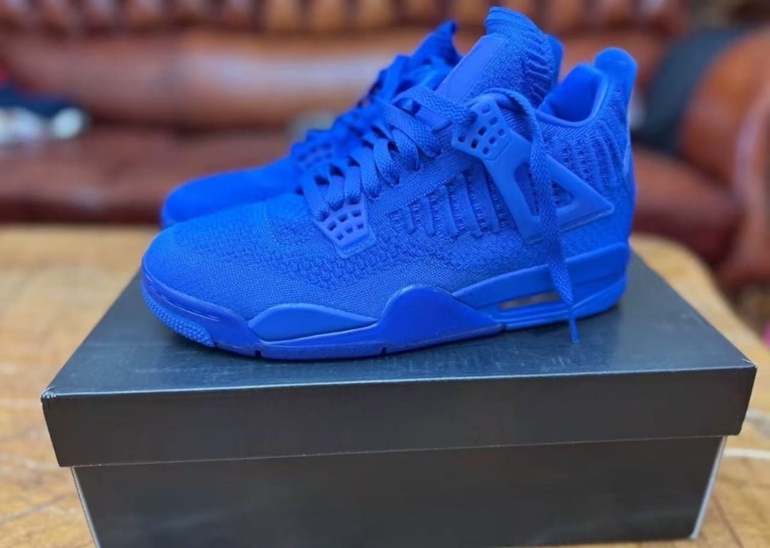Jordan Air Jordan 4 Retro Flyknit Royal, Men's Fashion, Footwear ...