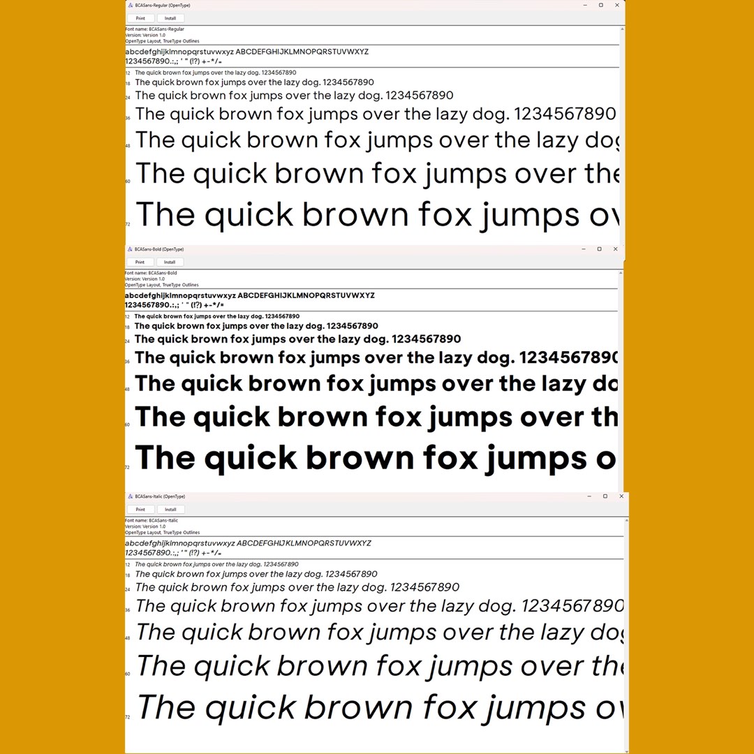 JUAL FONT BCA SANS RESMI. Terbaru untuk rek koran DLL, Desain ...