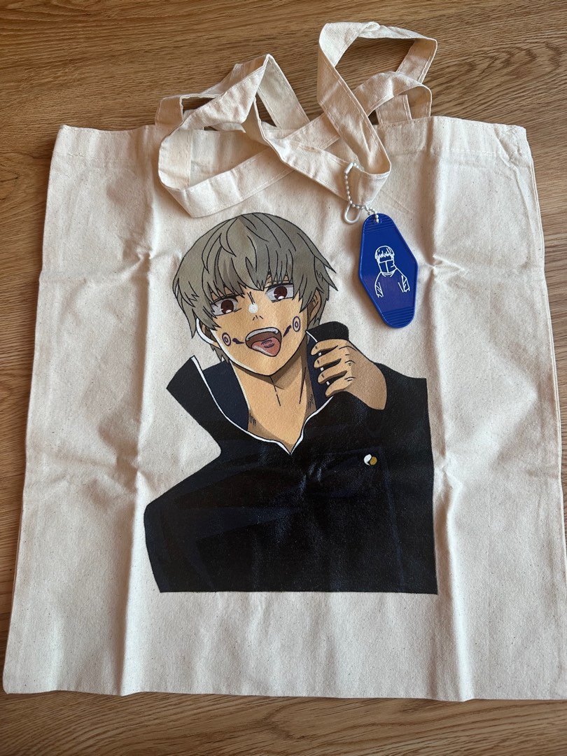 Jujutsu Kaisen Inumaki hand painted tote bag, Hobbies & Toys ...