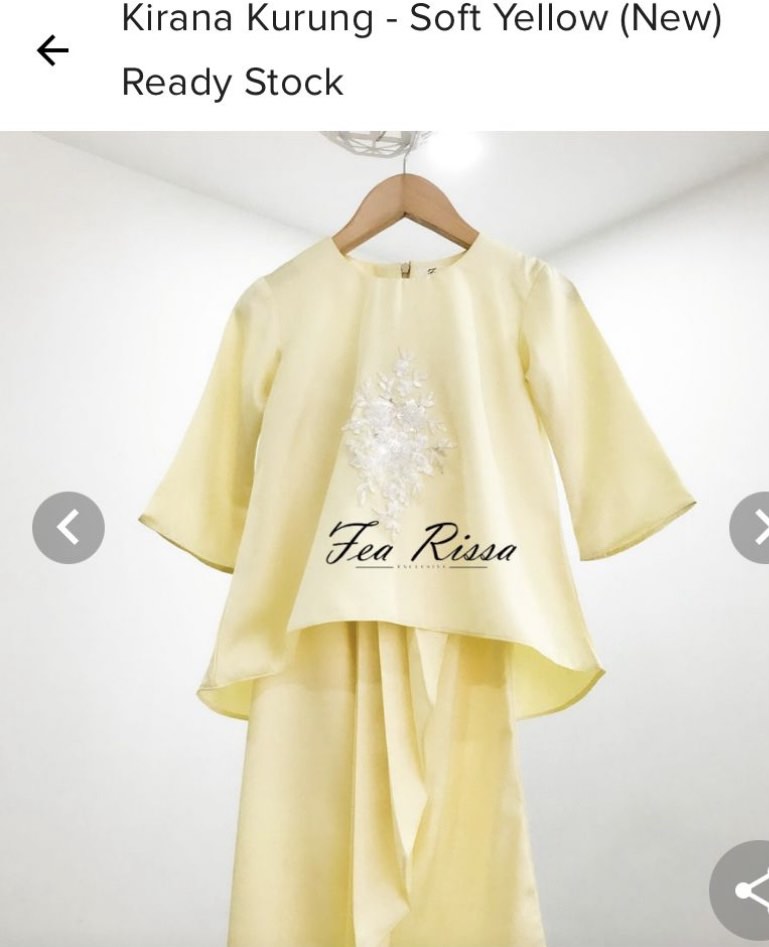 Kirana kurung Fea Rissa, Women's Fashion, Muslimah Fashion, Baju Kurung ...