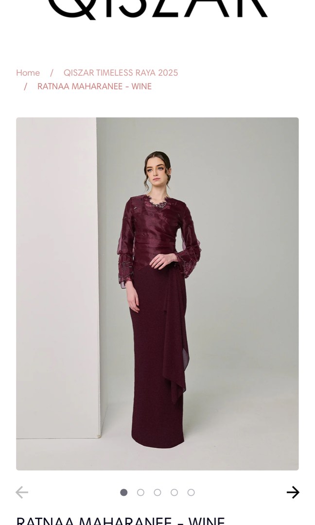 LETGO NEW QISZAR RAYA DRESS!, Women's Fashion, Muslimah Fashion ...