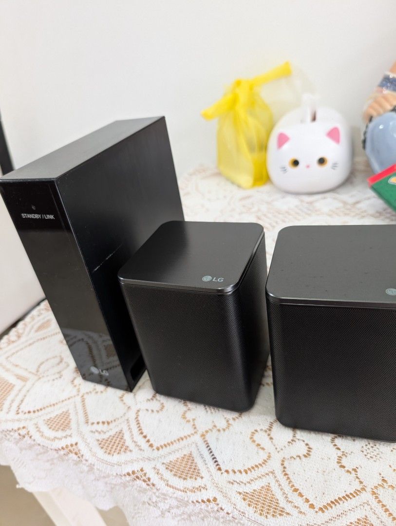 LG SPK8-S, 2.0 Channel, 140W, Wireless Rear Speaker Kit, Audio ...