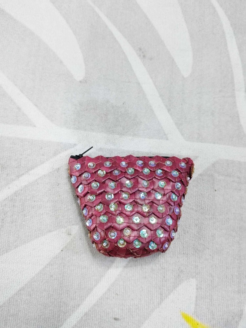 Maroon Sequence Purse, Women's Fashion, Bags & Wallets, Purses ...