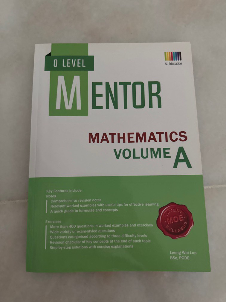 Mentor Mathematics Volume A O Level, Hobbies & Toys, Books & Magazines ...