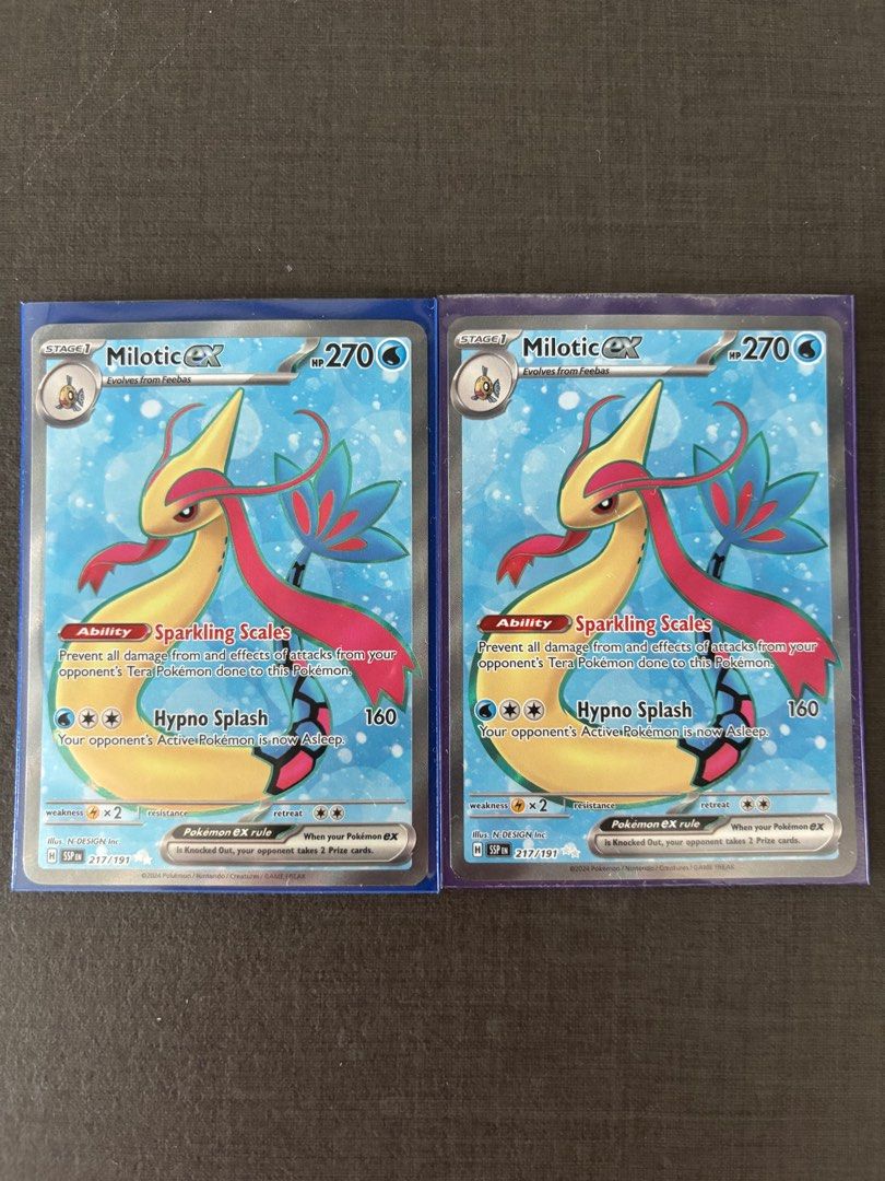 Milotic ex - 217/191 - Full Art Pokemon Surging Sparks, Hobbies & Toys ...