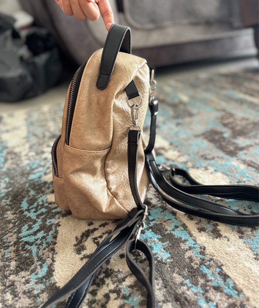 Mini backpack brown leather, Women's Fashion, Bags & Wallets, Backpacks ...