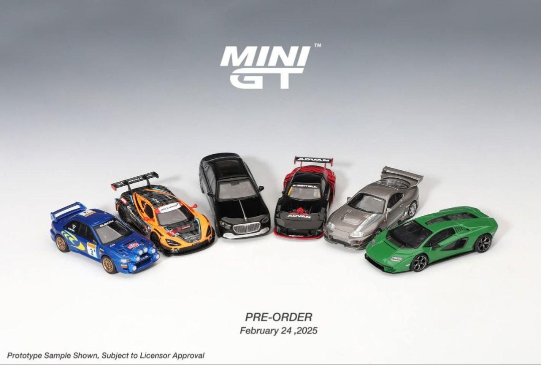 MINI GT Feb Release - Subaru Impreza WRC98 | Toyota Supra VeilSide ...