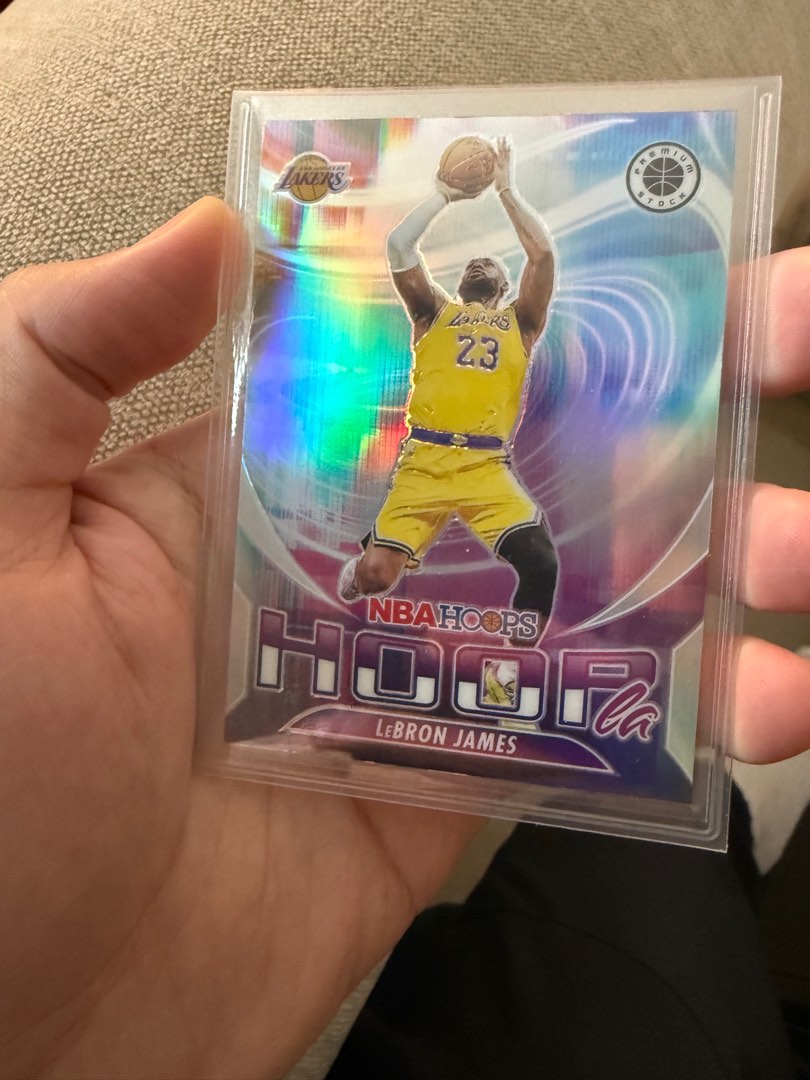 NBA basketball 2023-2024 LeBron James hoops hoopla silver Prizm ...