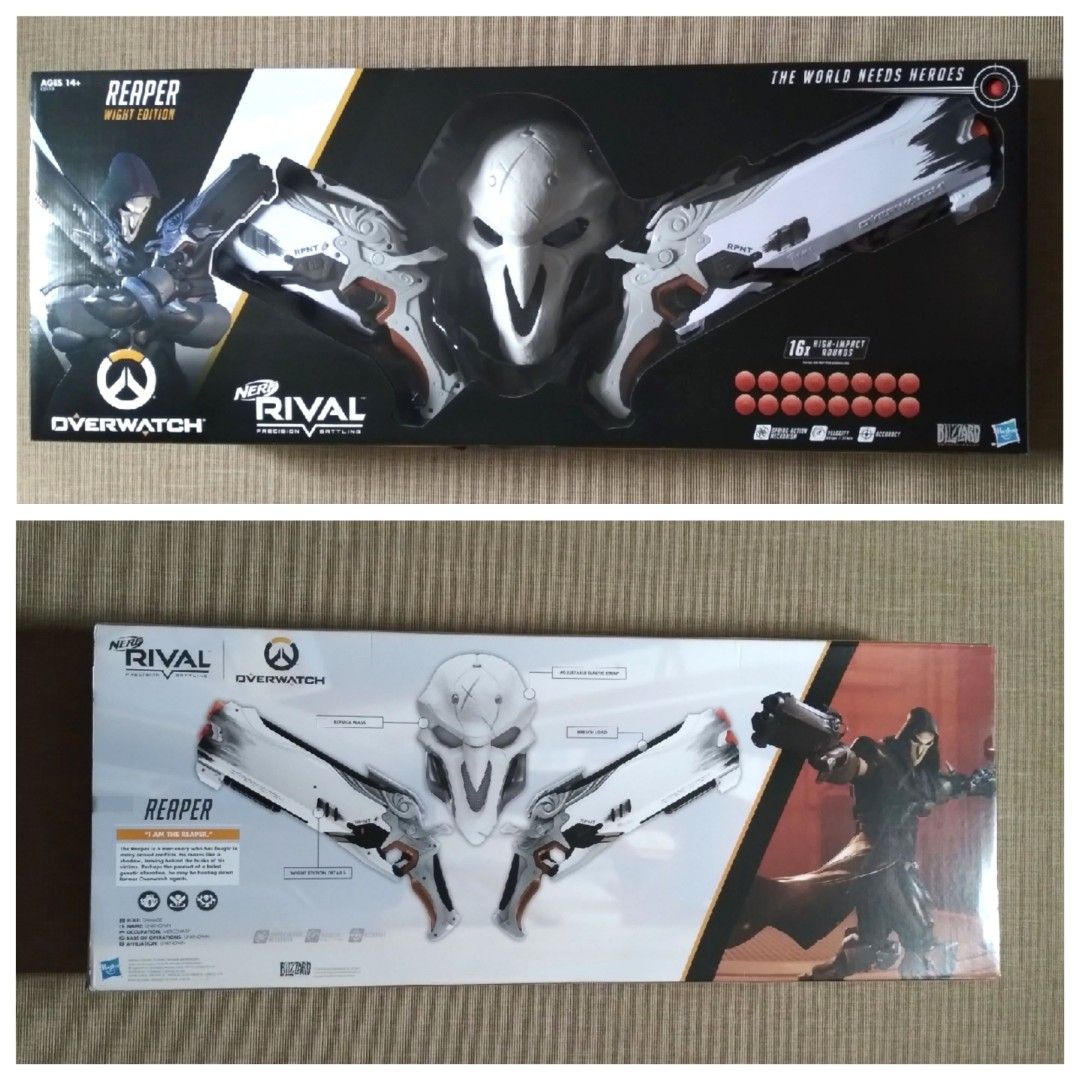Nerf Rival OverWatch Reaper ( Wight Edition ) Collector Pack 🔥🔥Pls ...