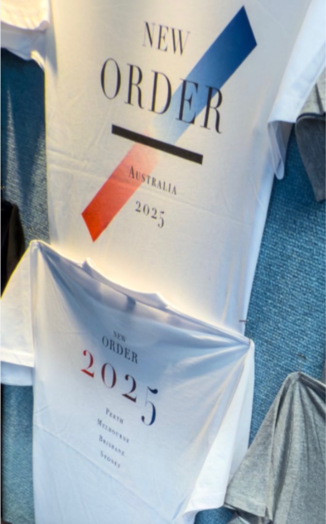New Order Australia Tour 2025 T shirt ( March 2025), Hobbies & Toys ...