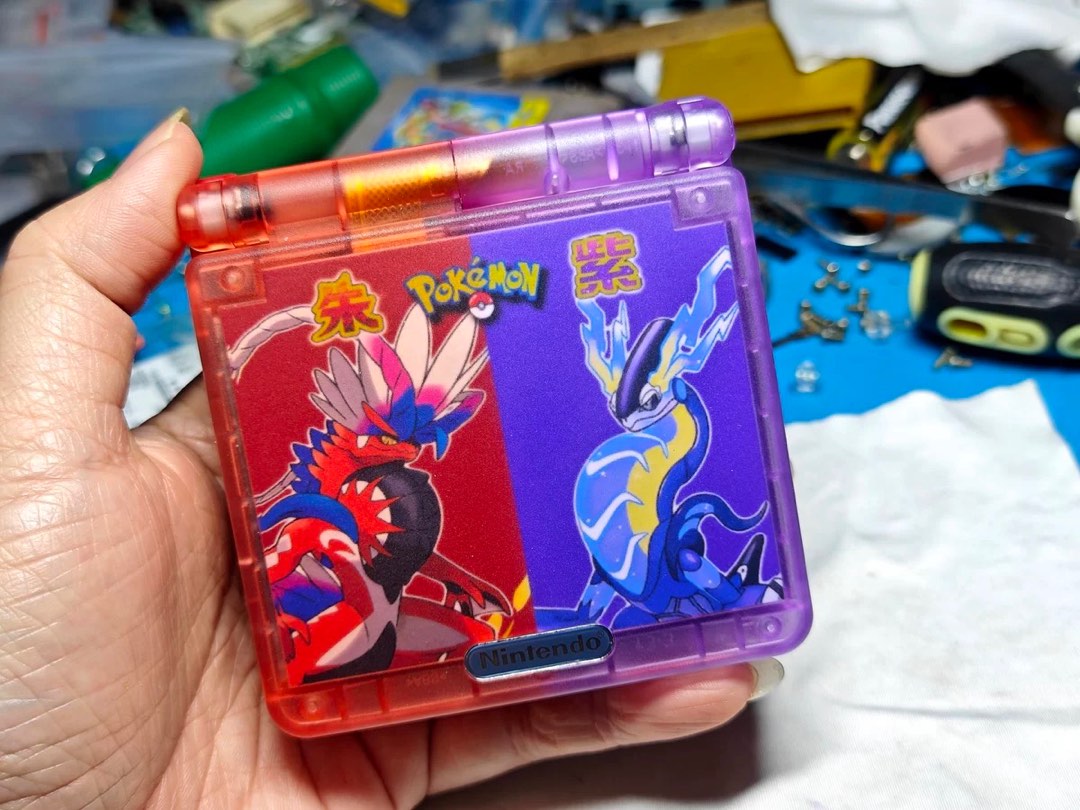Nintendo Game Boy Advance SP (modded), Video Gaming, Video Game ...