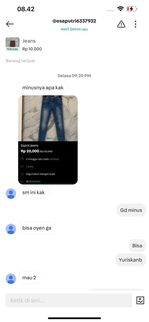 Noted mohon dibaca, Fesyen Wanita, Pakaian Wanita, Atasan di Carousell