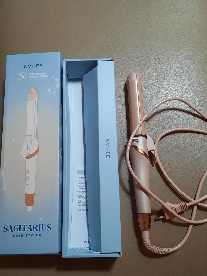 NVMEE - Catokan Rambut 2in1 LED Touch Sagitarius Hair Styler, Kesehatan ...