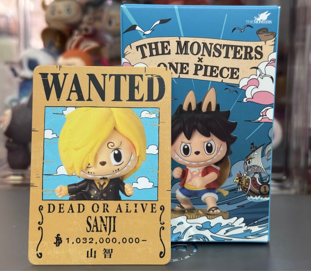One piece x Labubu (Sanji), Hobbies & Toys, Toys & Games on Carousell