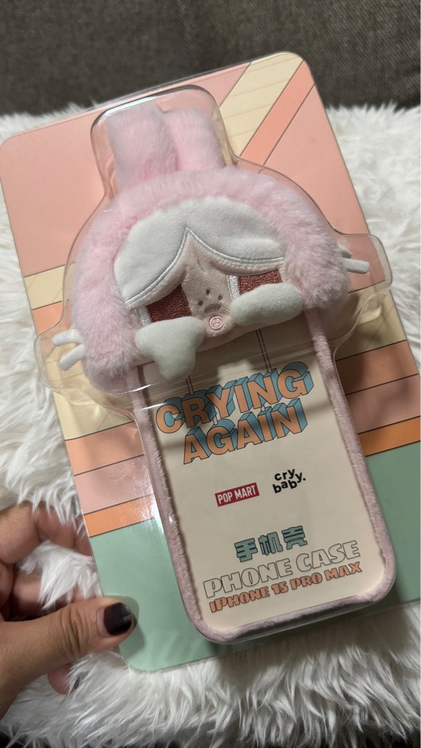 Original Pop Mart Crying Again Case (IPhone 15 Pro Max), Mobile Phones ...