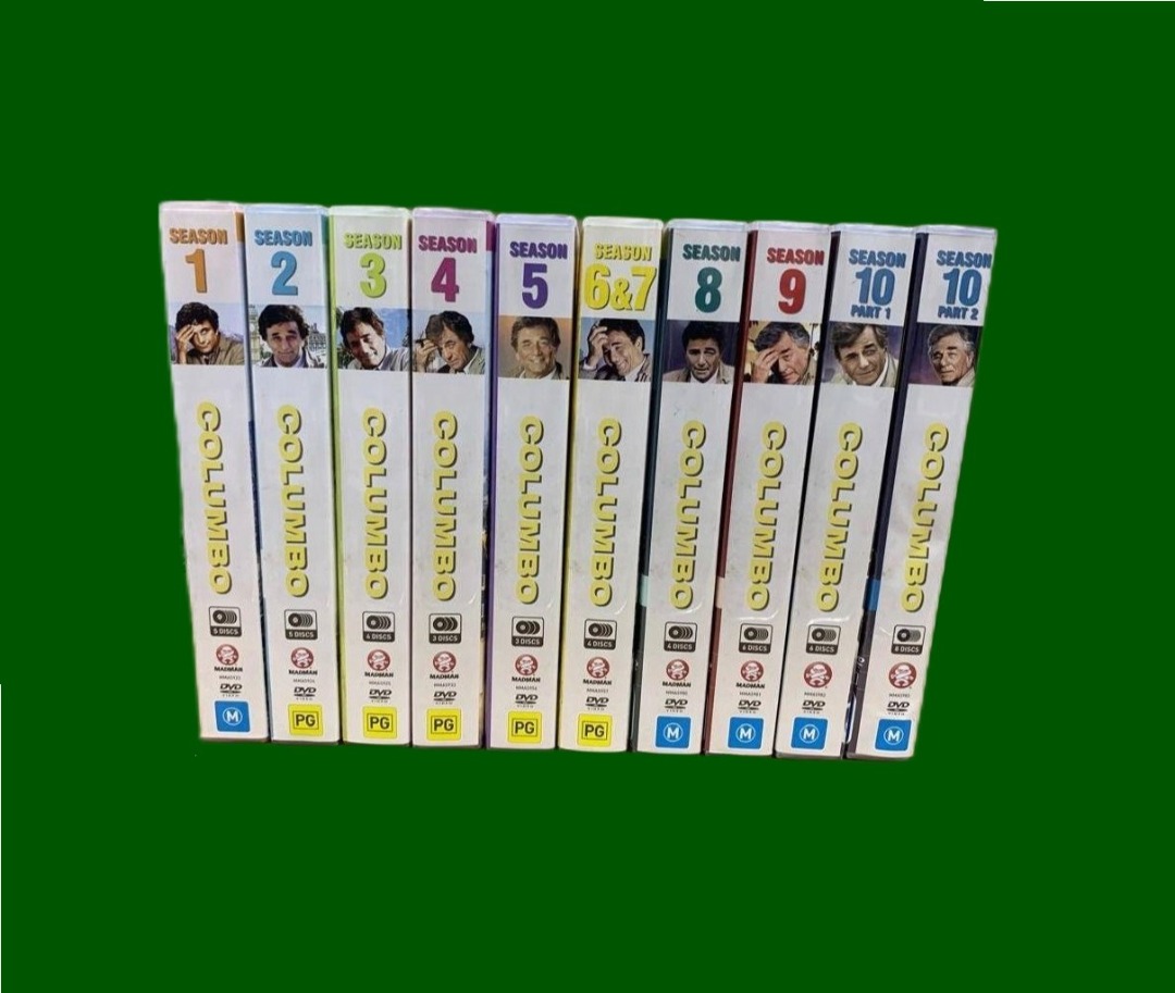 Peter Falk as Columbo, Complete DVD Set Seasons 1-10, Hobbies & Toys ...