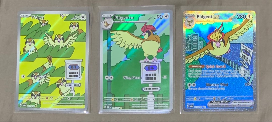 WTS/WTT Pidgeot evolution line SIR/IR, Hobbies & Toys, Toys & Games on ...