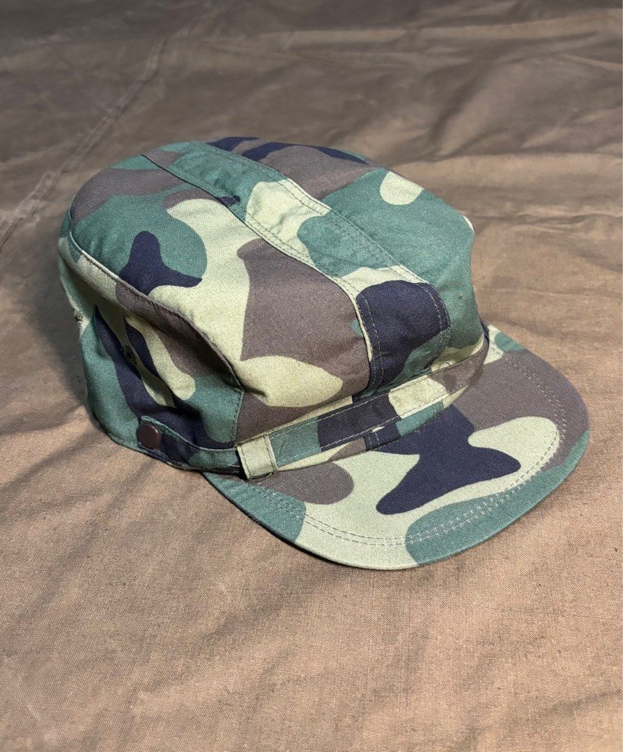 PLA type 87 army surplus vintage camouflage field cap tactical Chinese ...